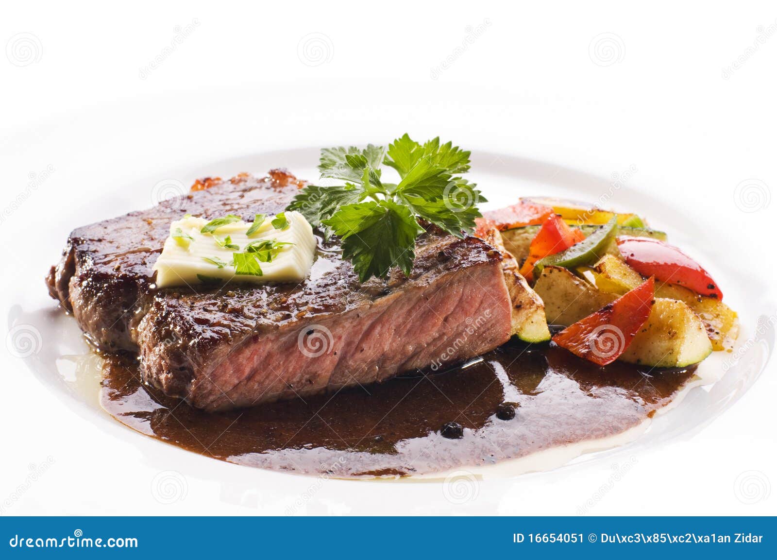 Beef steak stock image. Image of isolated, juicy, meal - 16654051