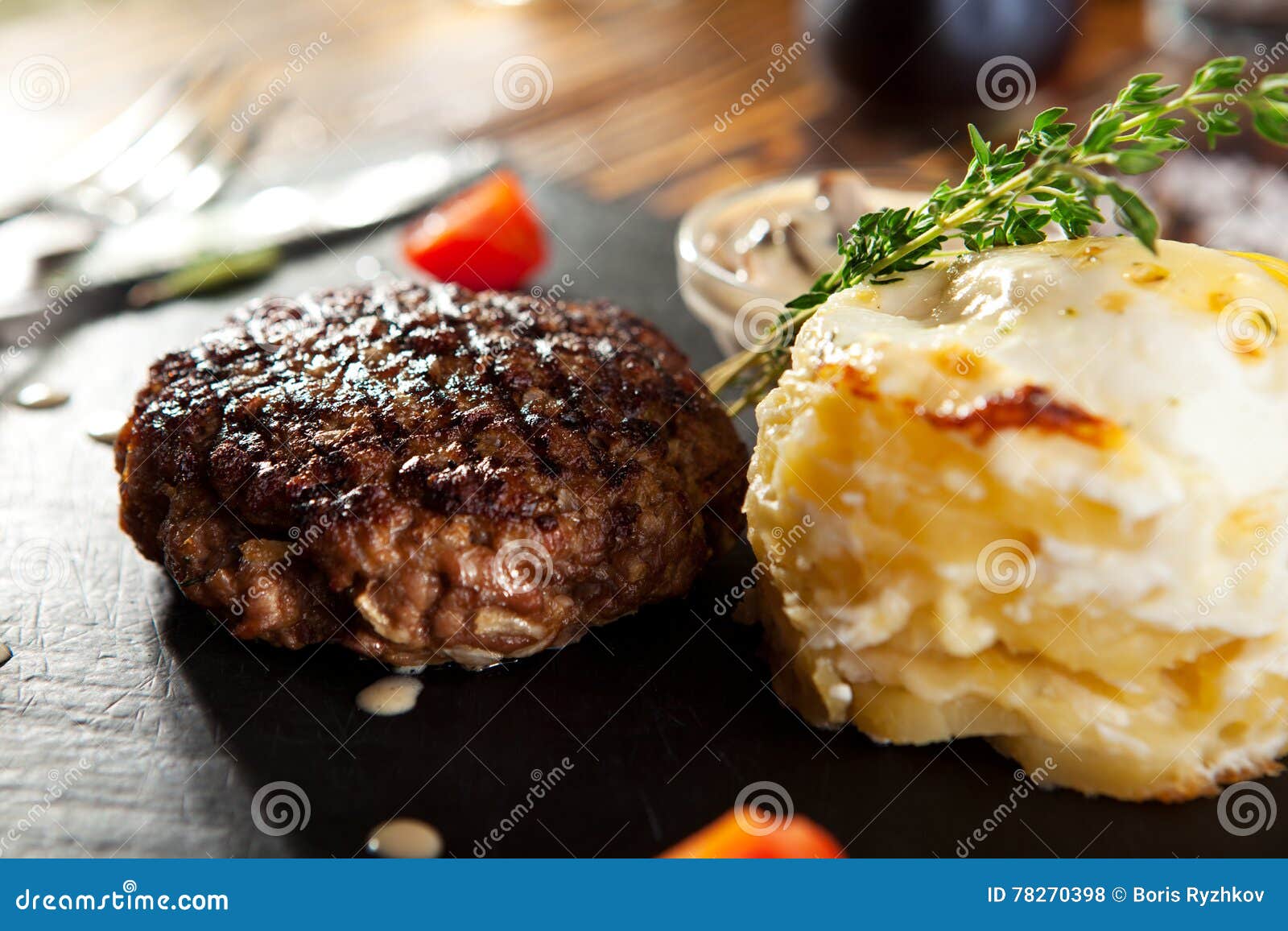 Beef Steak Dish stock photo. Image of delicious, cooked - 78270398
