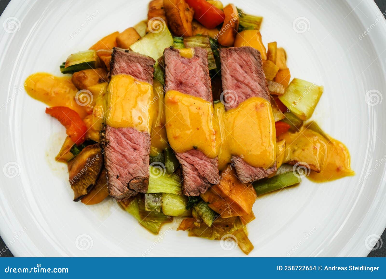 Beef steak fillet stock photo. Image of cooking, grilled - 258722654