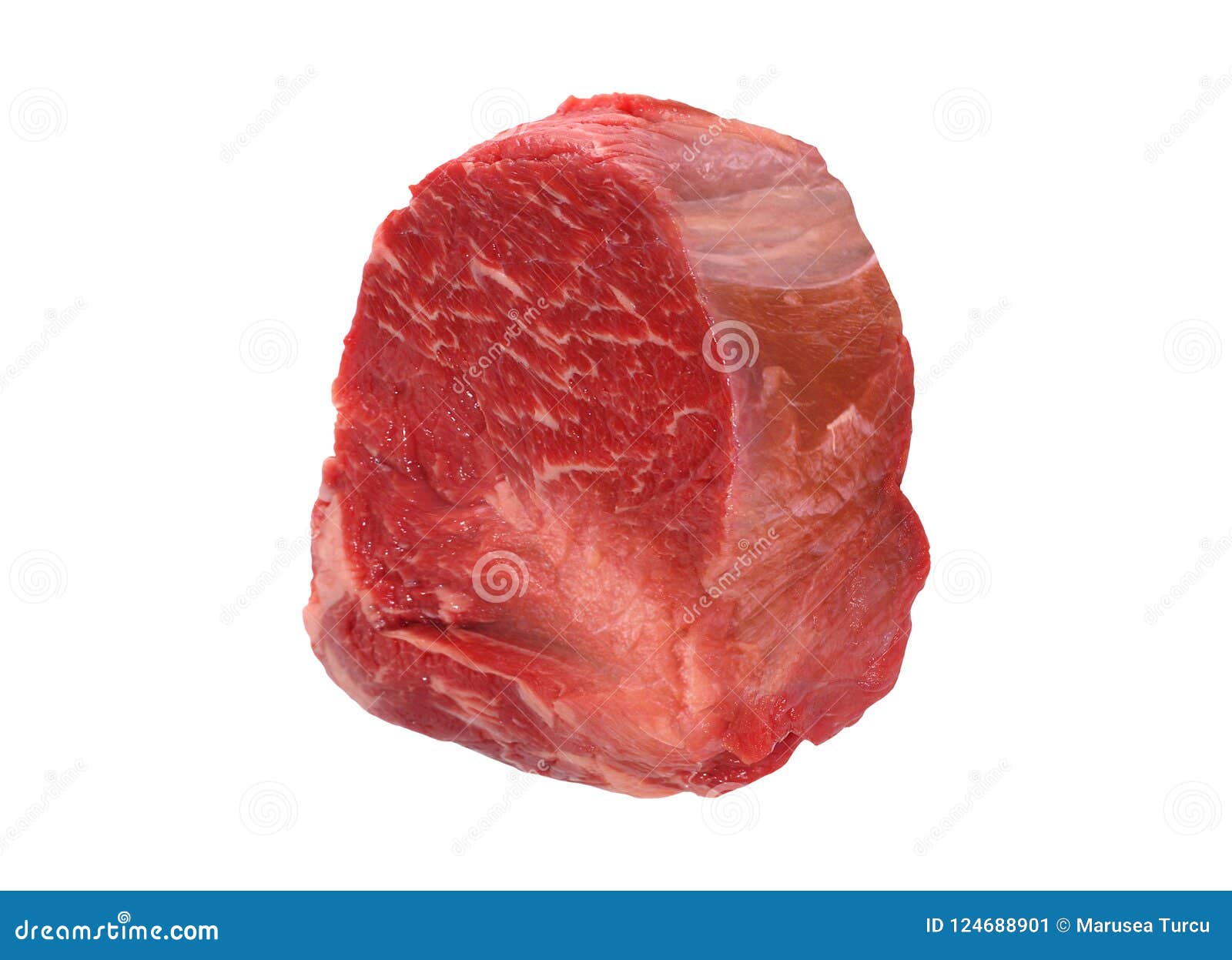 Beef Steak Isolated on White Stock Image - Image of meat, sirloin ...