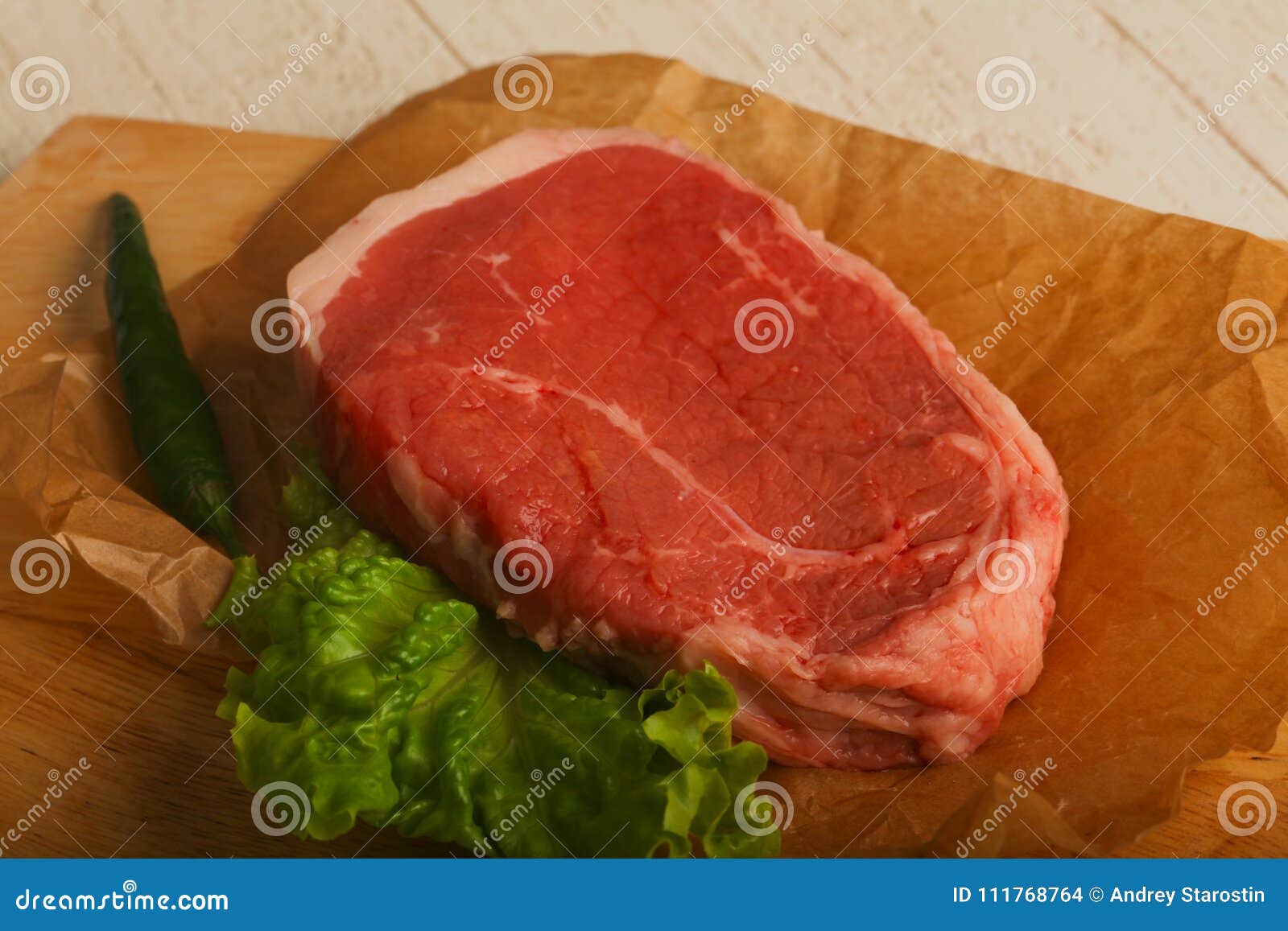 Beef steak raw stock photo. Image of food, beef, preparation - 111768764