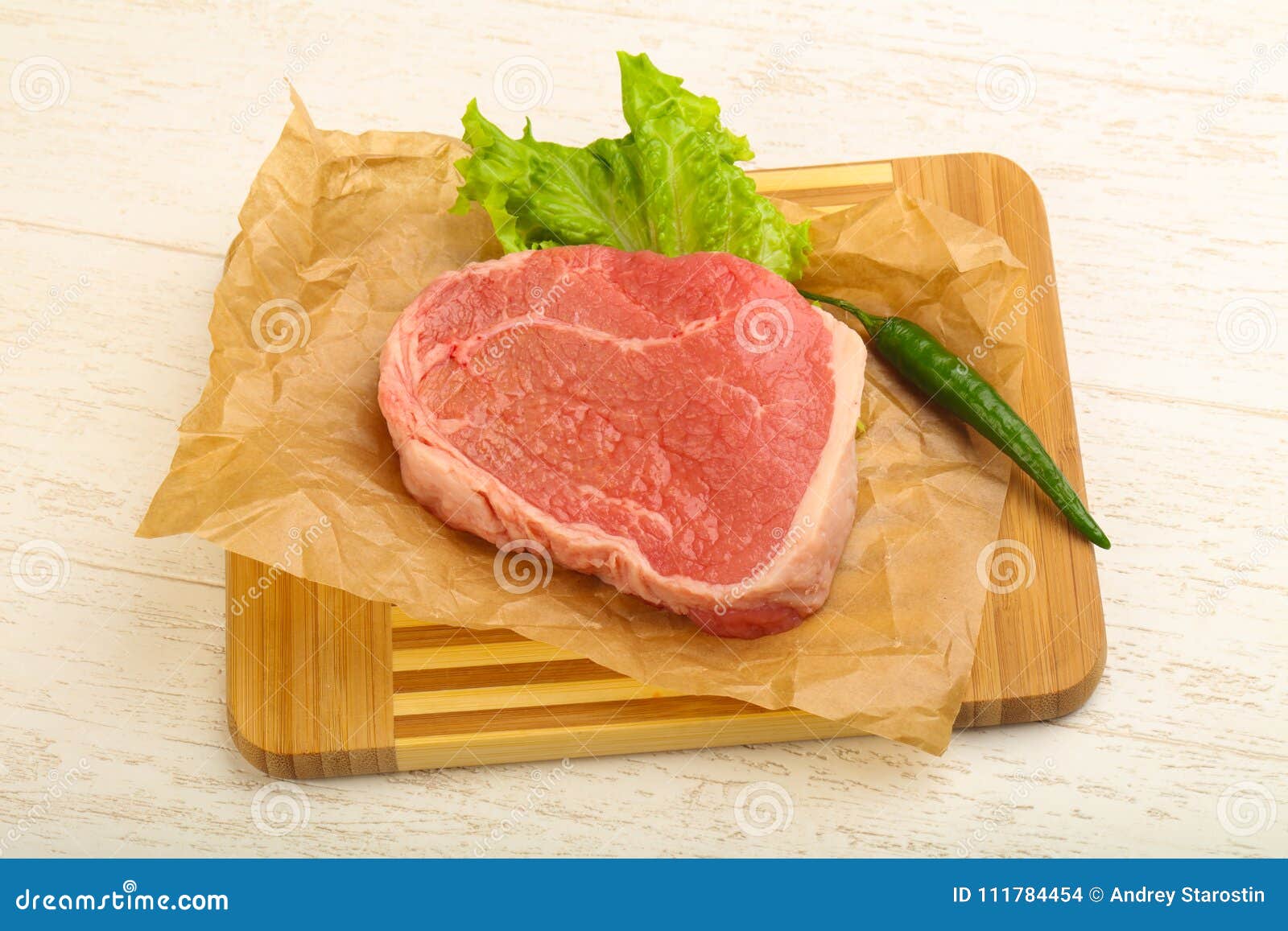 Beef steak raw stock photo. Image of fillet, diet, food - 111784454