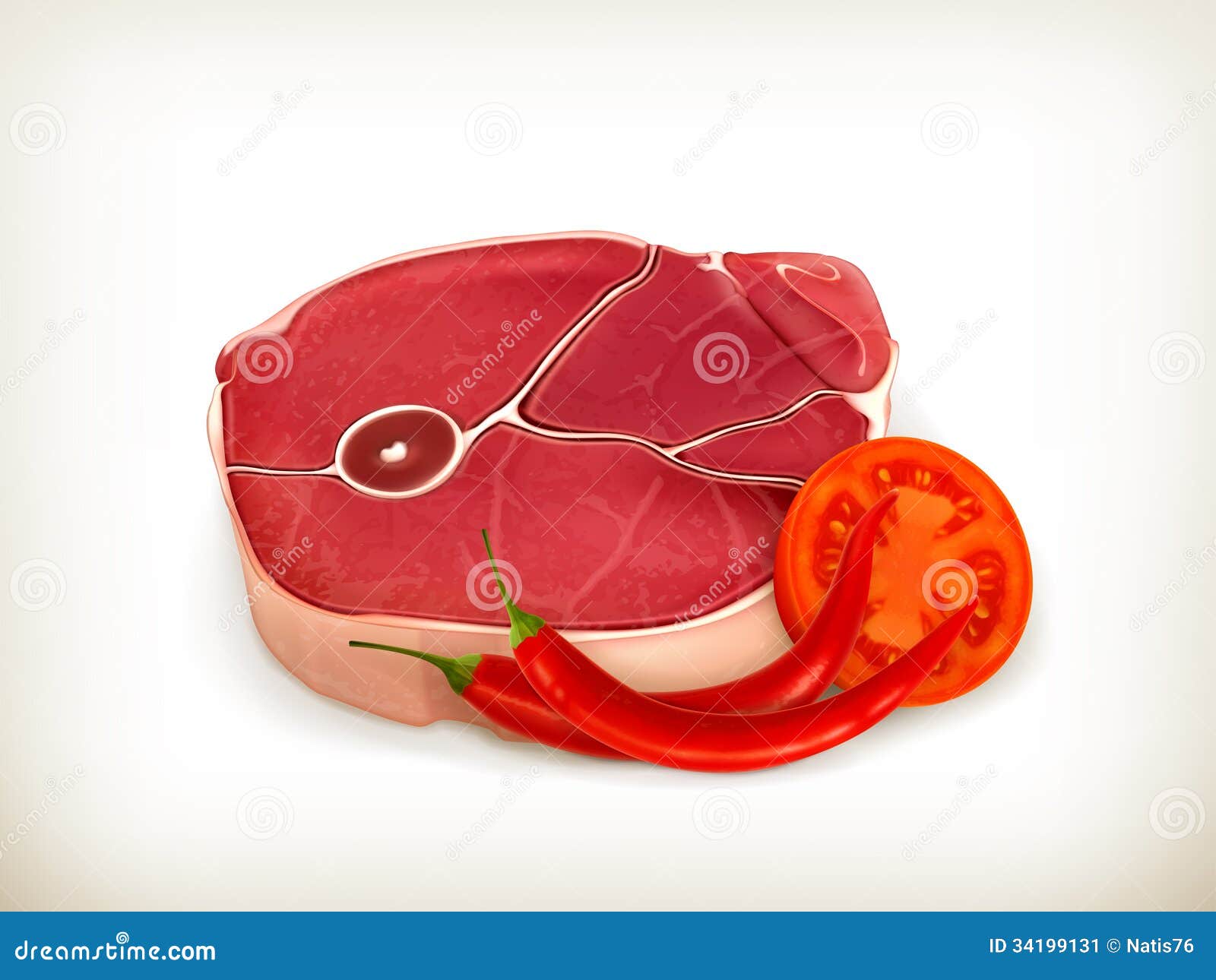 Set Of Beef Steak Mascot Cartoon. Delicious, Cool And Happy Face. Blank ...