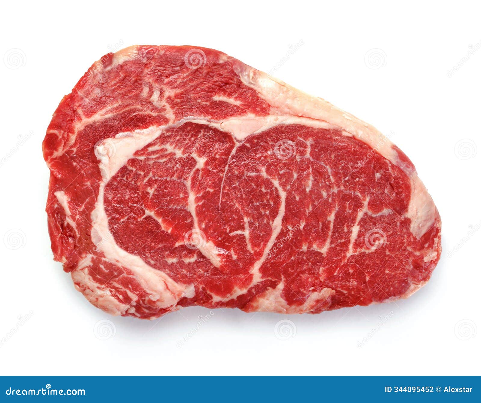 Beef Steak on White Background Stock Photo - Image of healthy, meat ...
