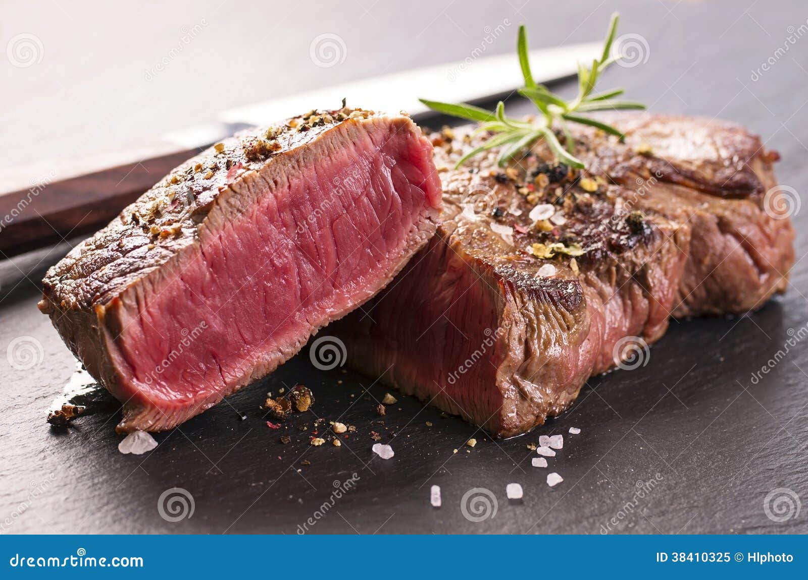 Beef Steaks on black Slate stock image. Image of farmer - 38410325