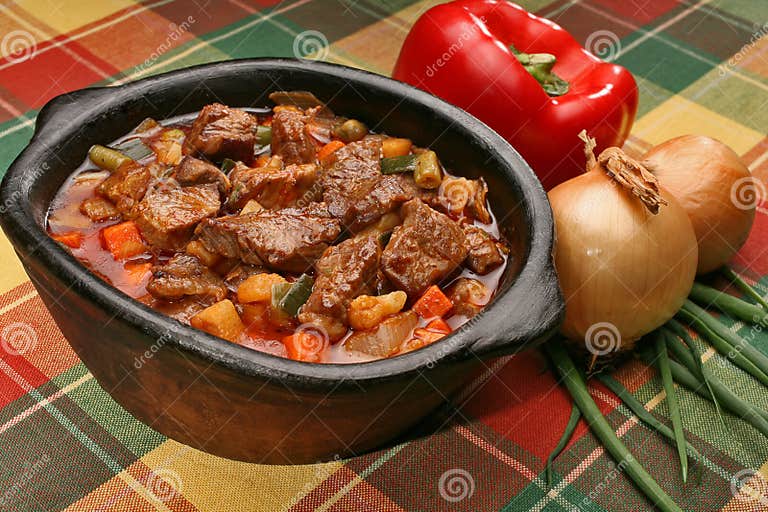 Beef stew stock photo. Image of meat, healthy, tablecloth - 22021084