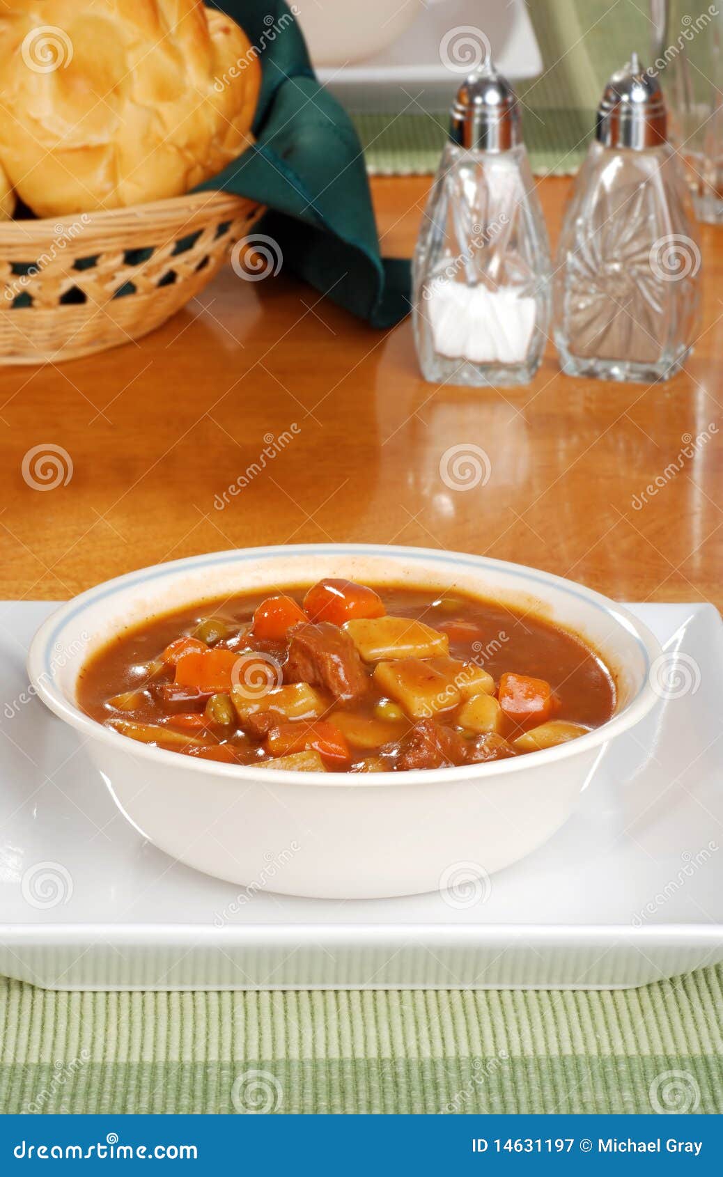 Beef stew in bowl stock image. Image of fresh, nutritious - 14631197