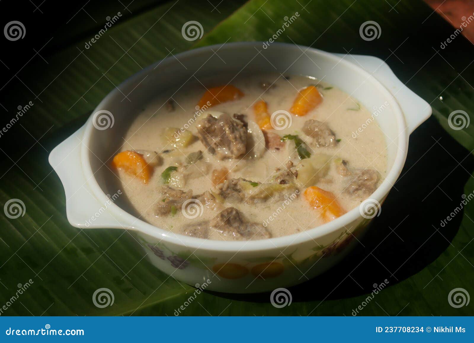 Beef Stew Stew with Coconut Milk Stock Photo - Image of food, soup ...