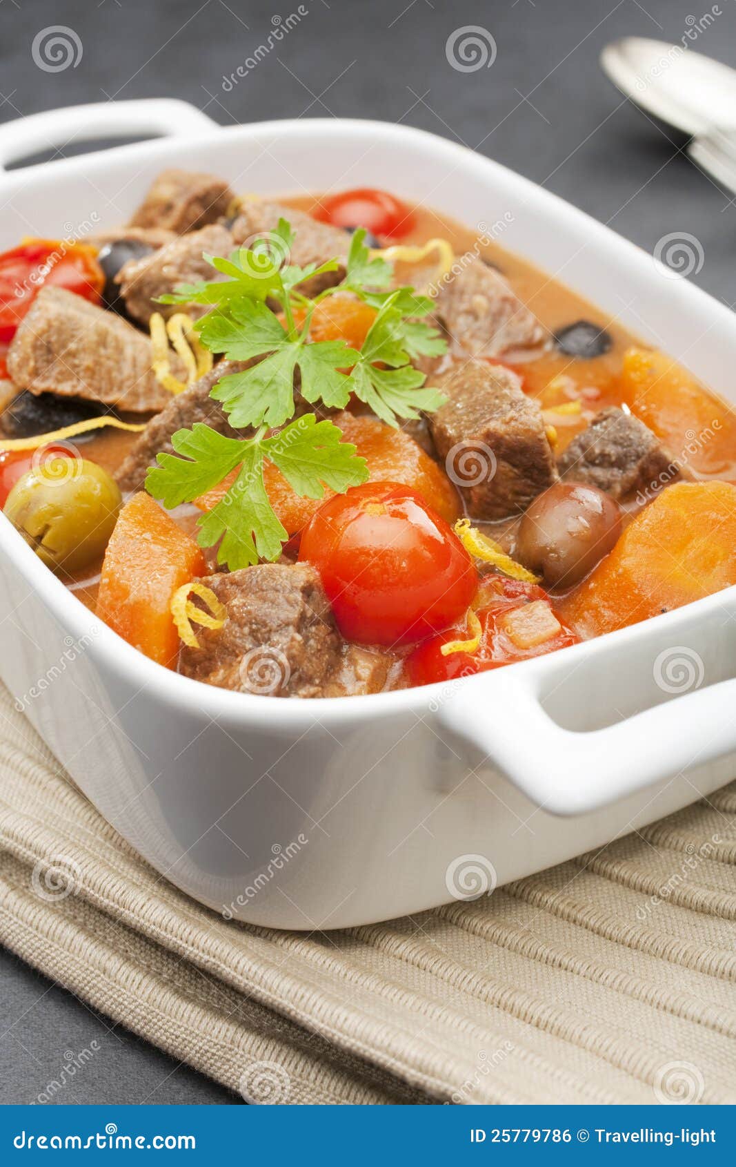 Beef Stew with Olives stock photo. Image of carrots, stew - 25779786