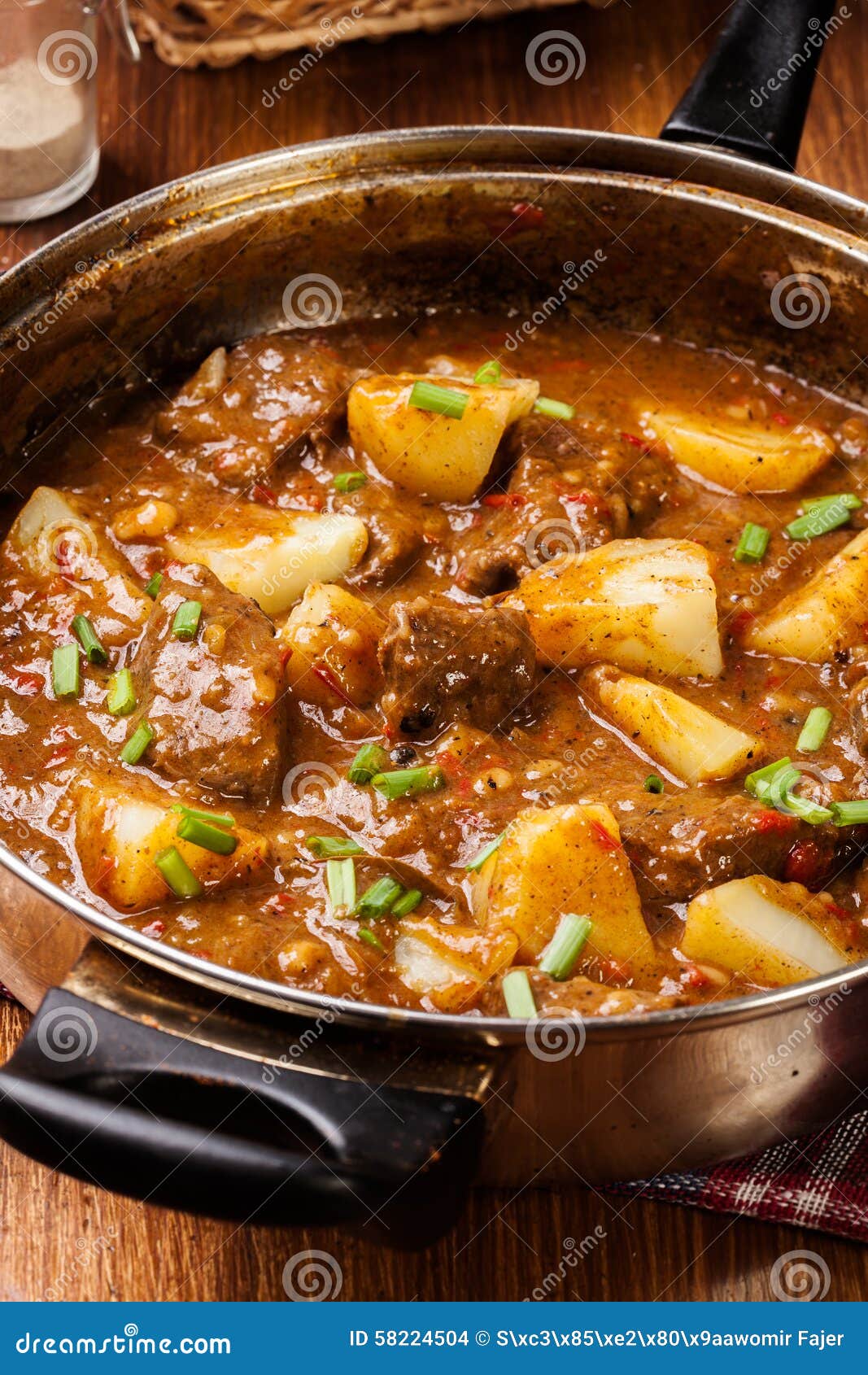 Beef stew with potatoes stock photo. Image of stew, dinner - 58224504