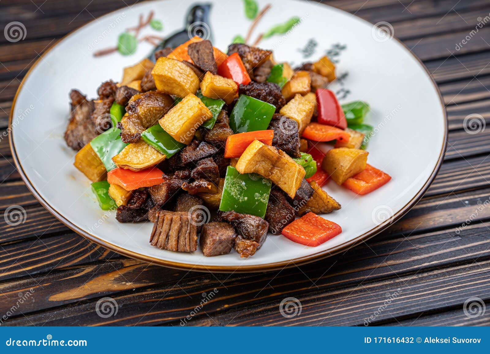 Beef Stew with Potatoes in a Plate. Stock Photo - Image of cooked, dish ...