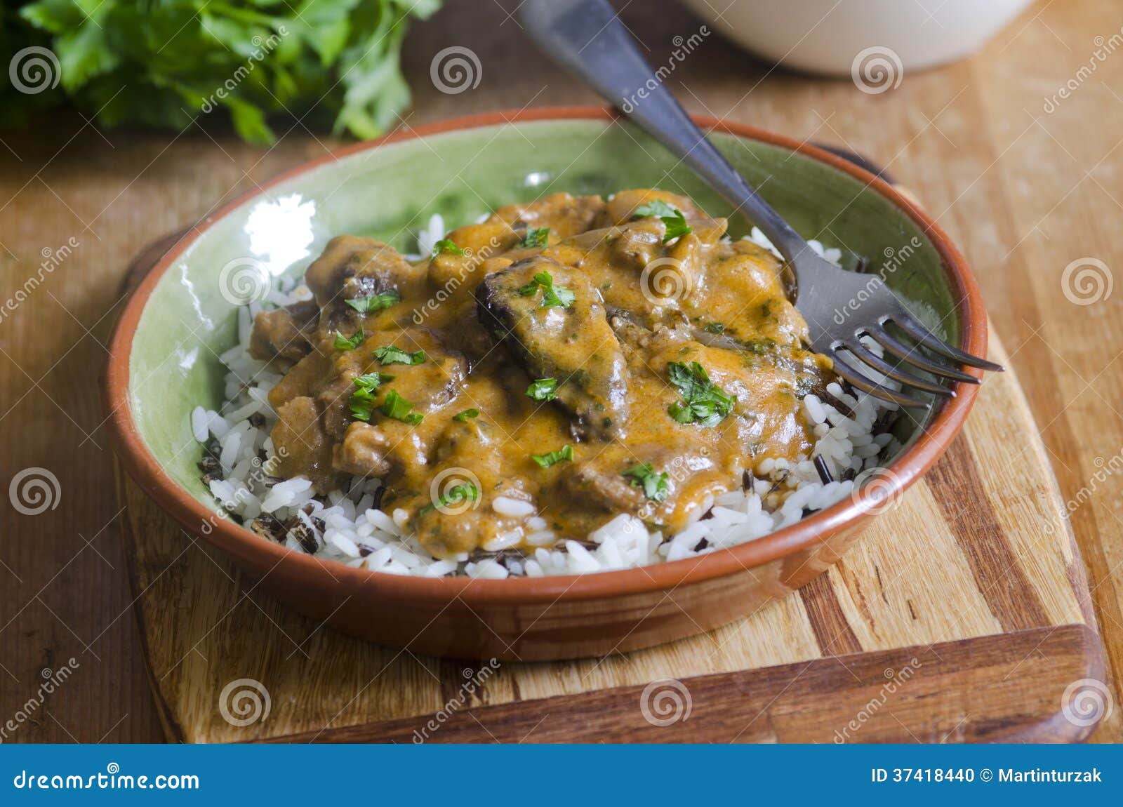 Beef Stroganoff stock photo. Image of dishes, horizontal - 37418440