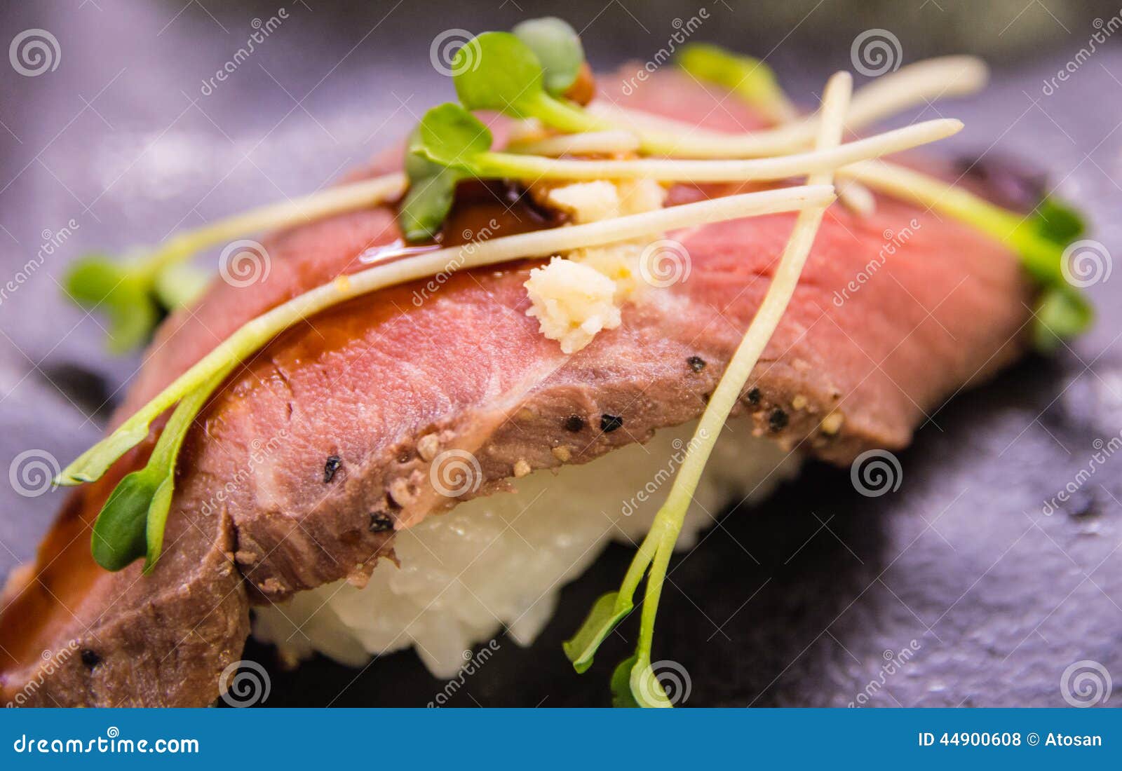 Beef Sushi stock photo. Image of cooking, beef, eclipse - 44900608