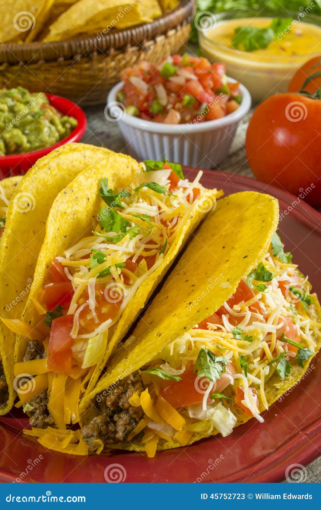 Beef taco dinner stock image. Image of beef, eating, pico - 45752723