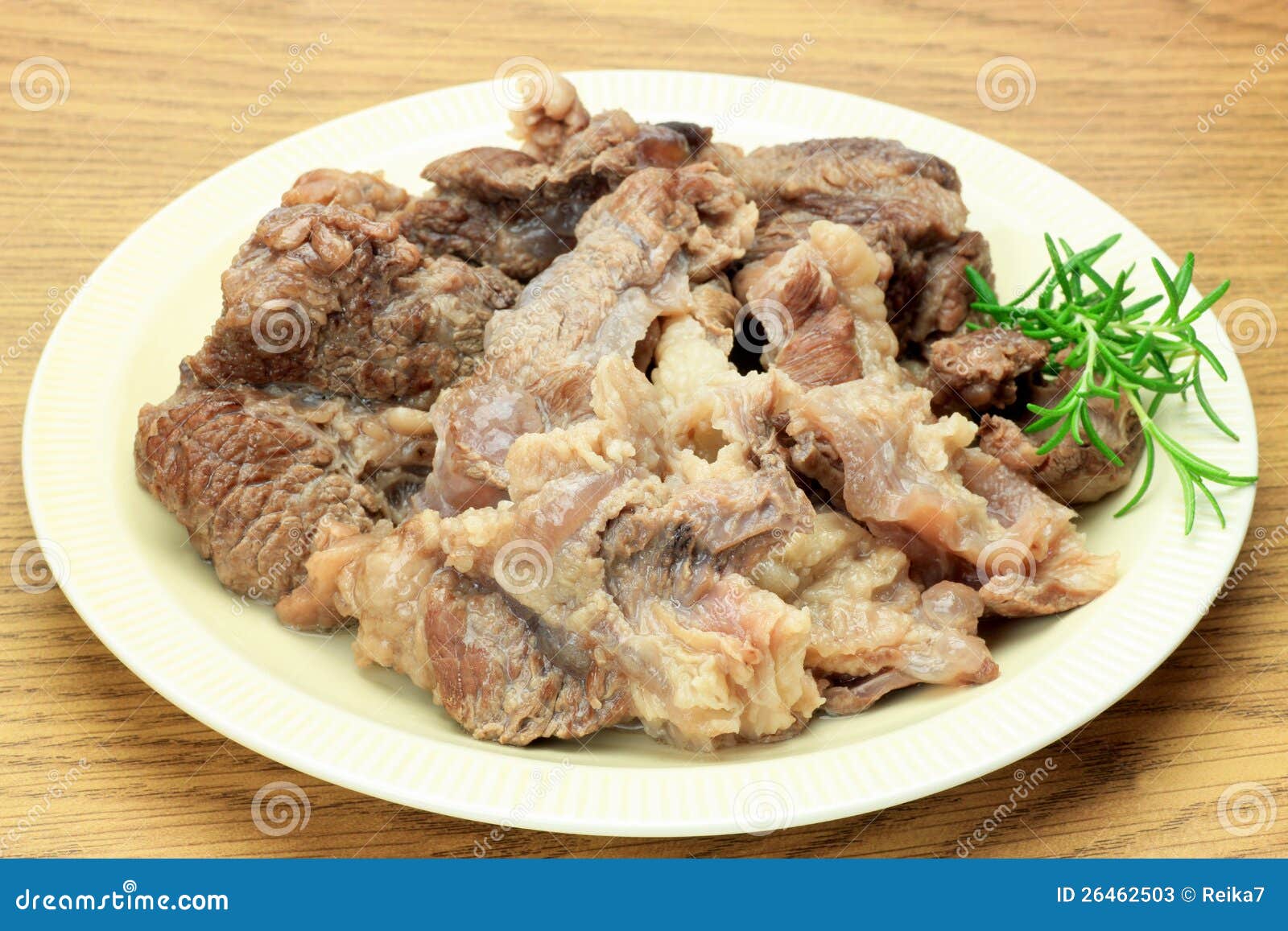 Beef tendon which I boiled stock image. Image of dish - 26462503
