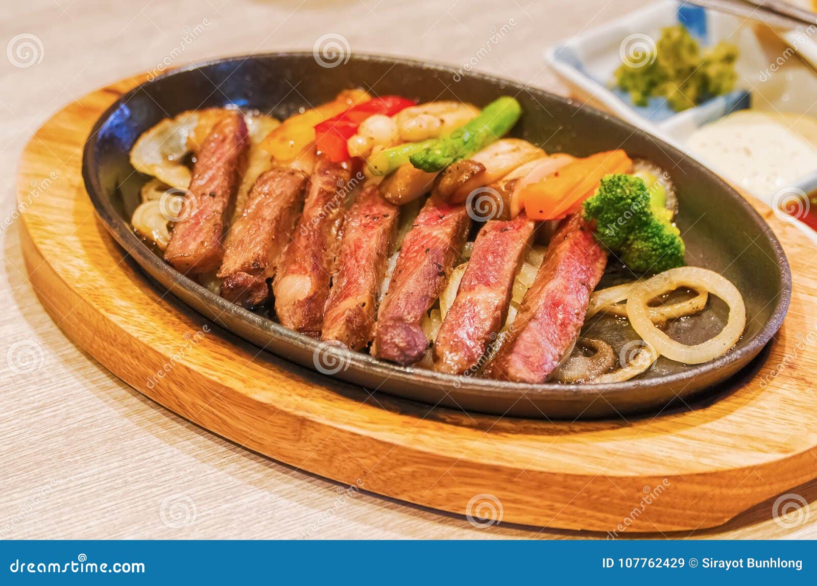 Beef Teppanyaki Recipe Japanese Steak Stock Image - Image of healthy ...