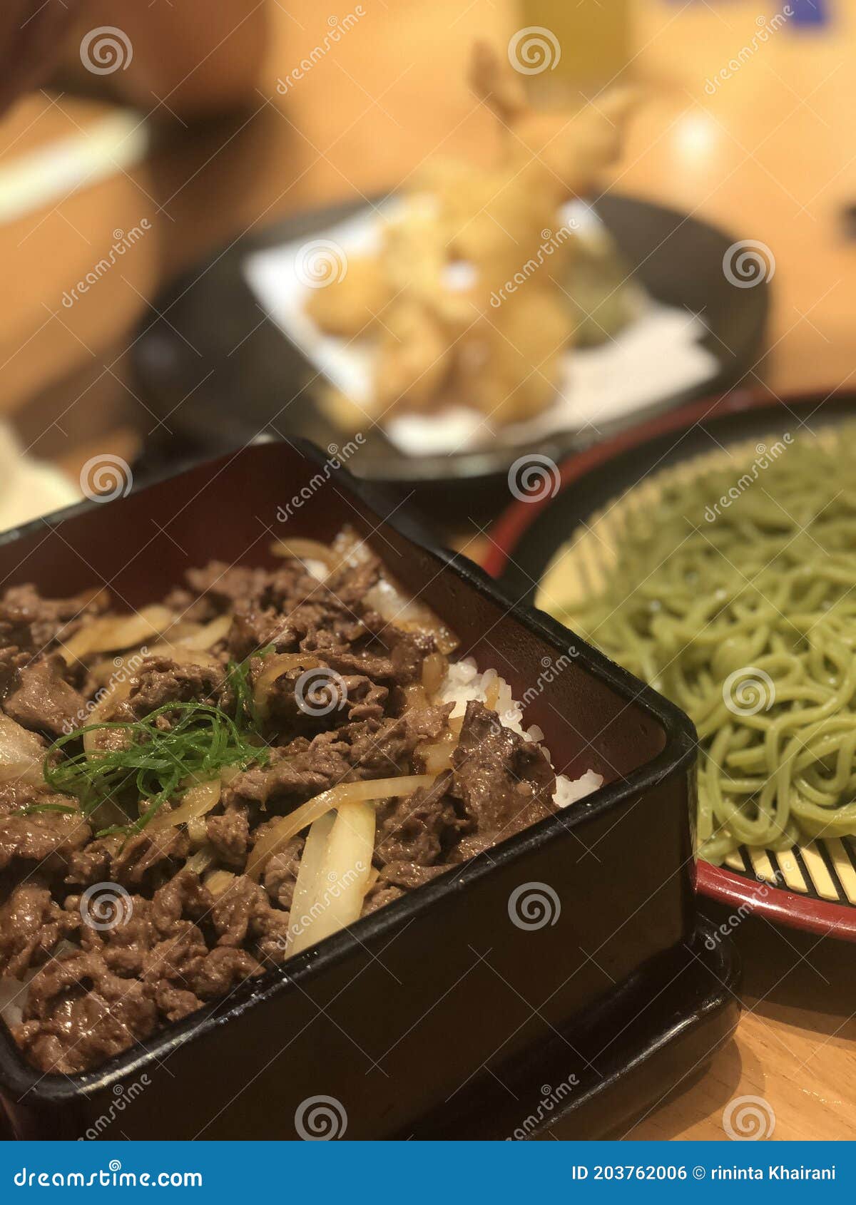 Beef teriyaki don stock photo. Image of beef, soba, teriyaki - 203762006