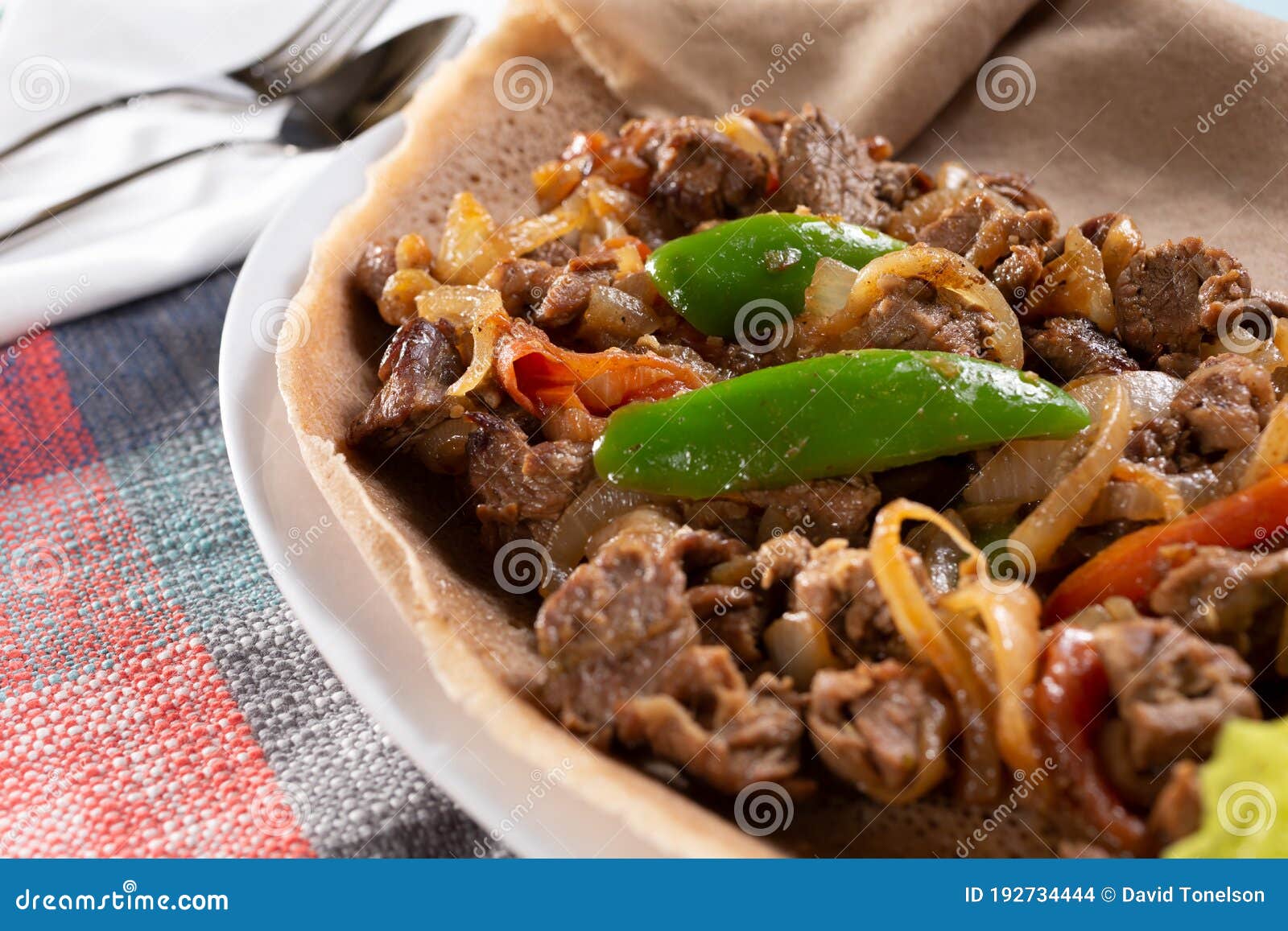 Beef tibs stock photo. Image of plate, ingredient, ethiopian - 192734444