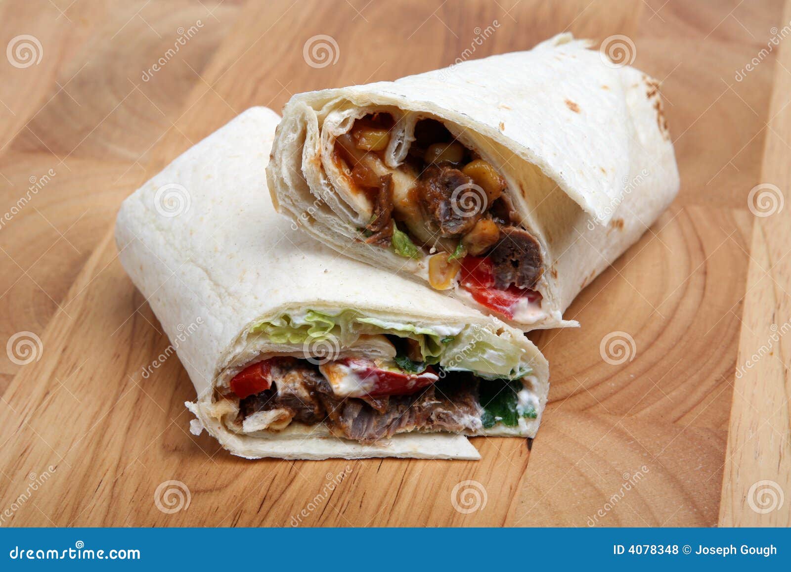 Beef Tortilla stock photo. Image of closeup, meal, snack - 4078348
