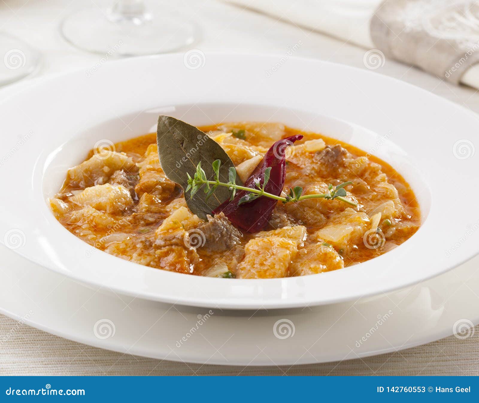 Beef Tripe Served on a White Plate Stock Image - Image of meal, gourmet ...