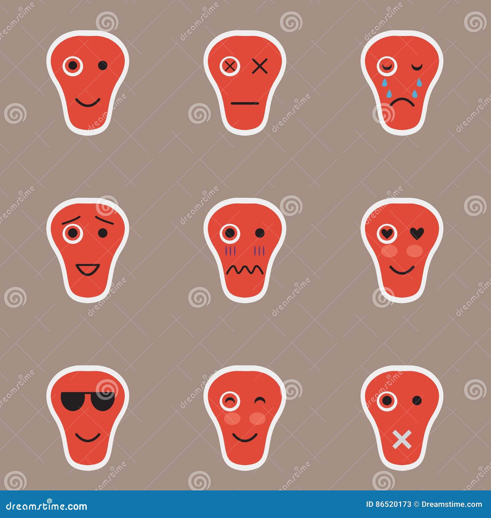 Beef stock vector. Illustration of commodity, colour - 86520173