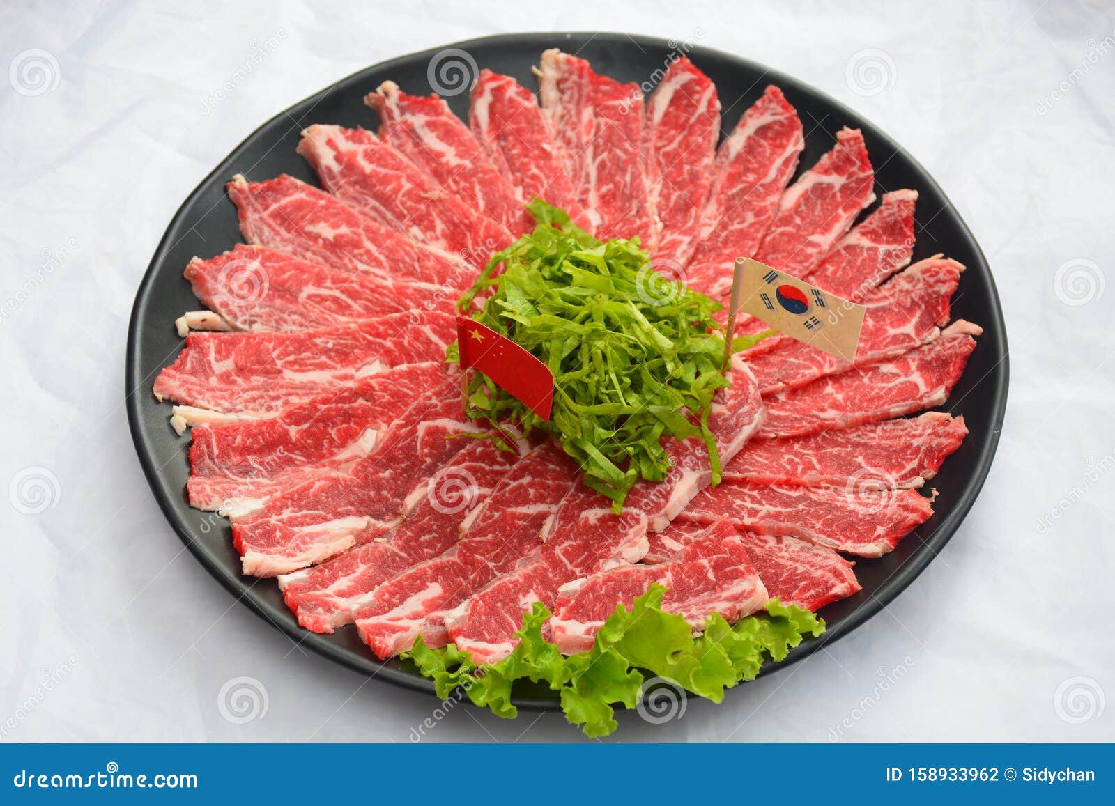 The Disc Inside the Piece of Beef Stock Photo - Image of disc, beef ...