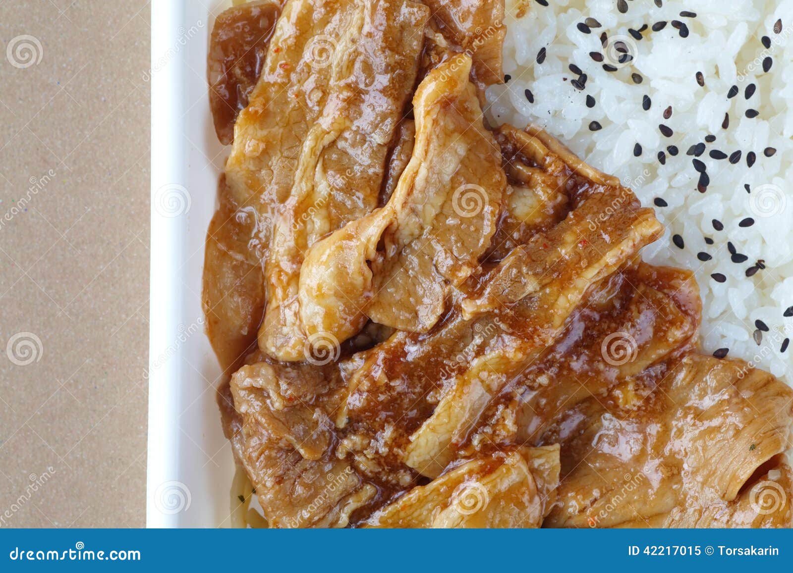 Beef and white rice stock image. Image of isolated, spice - 42217015