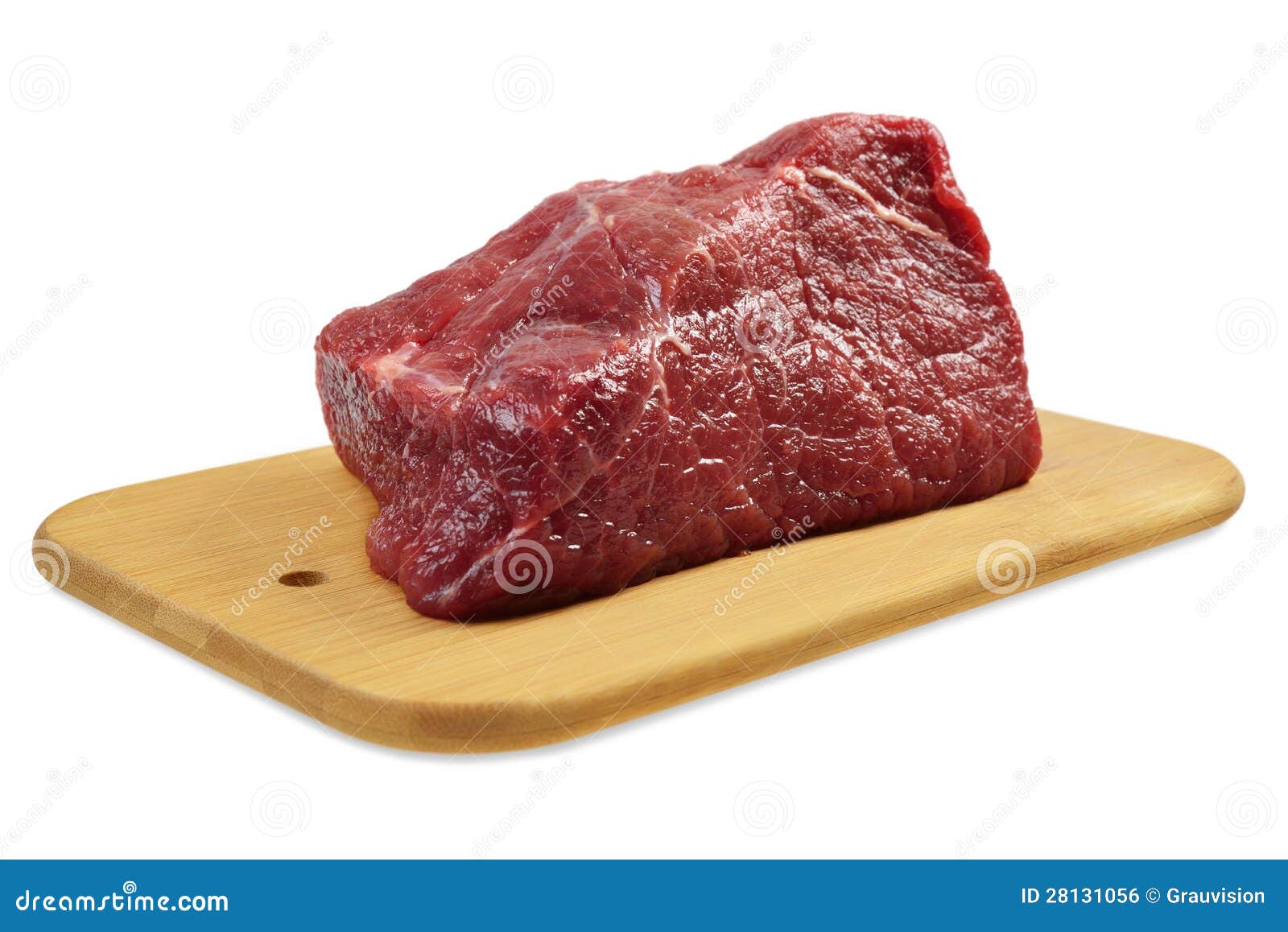 Beef on a wooden board stock photo. Image of food, blood - 28131056