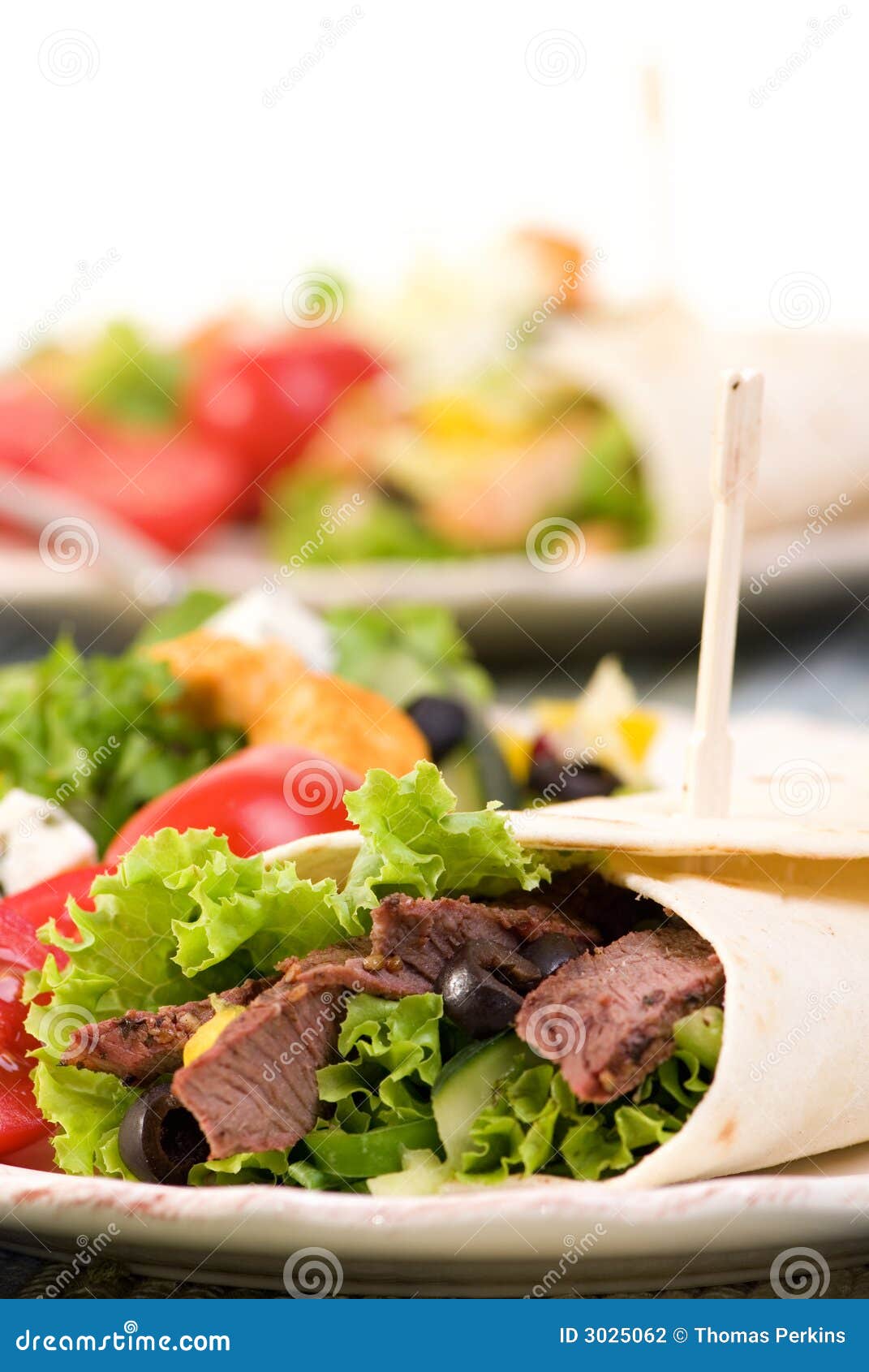 Beef Wrap stock photo. Image of healthy, chicken, appetizing - 3025062