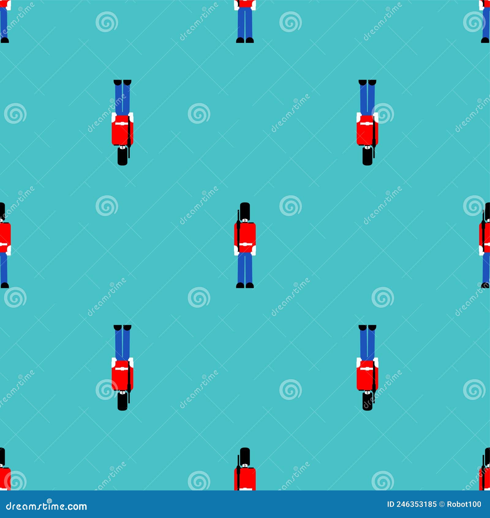 Sentry Of The Grenadier Guards Outside Buckingham Palace - Vector ...