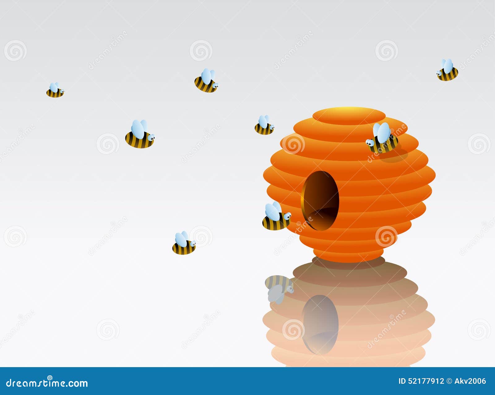Beehive cartoon stock vector. Illustration of honeywax - 52177912