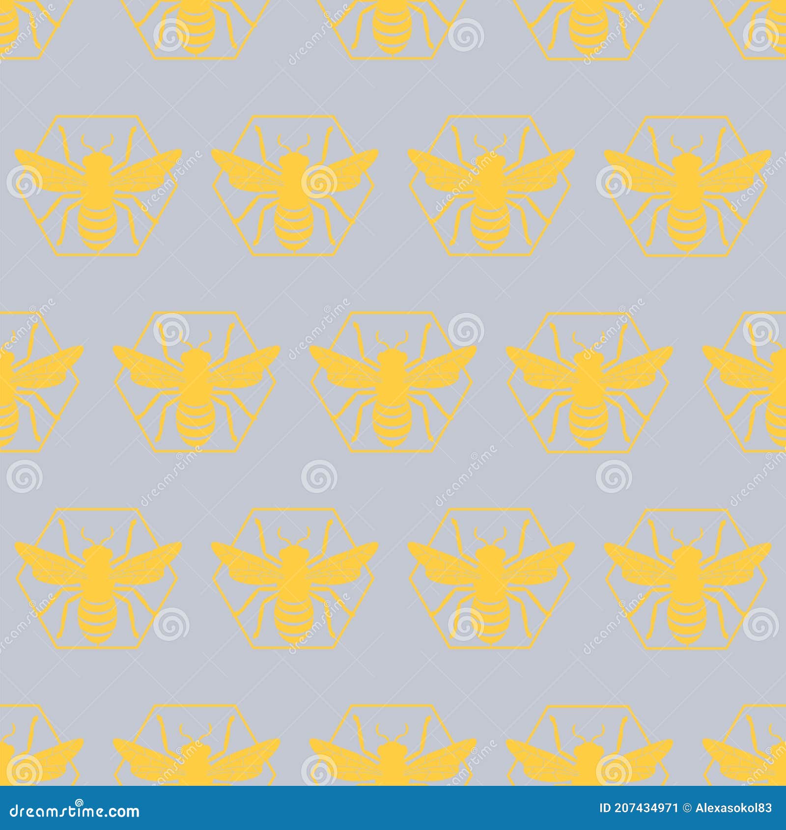 Beehive Hexagon Pattern Texture Design. Vector Illustration Stock ...