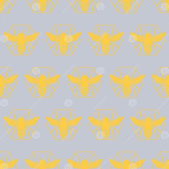 Beehive Hexagon Pattern Texture Design. Vector Illustration Stock ...