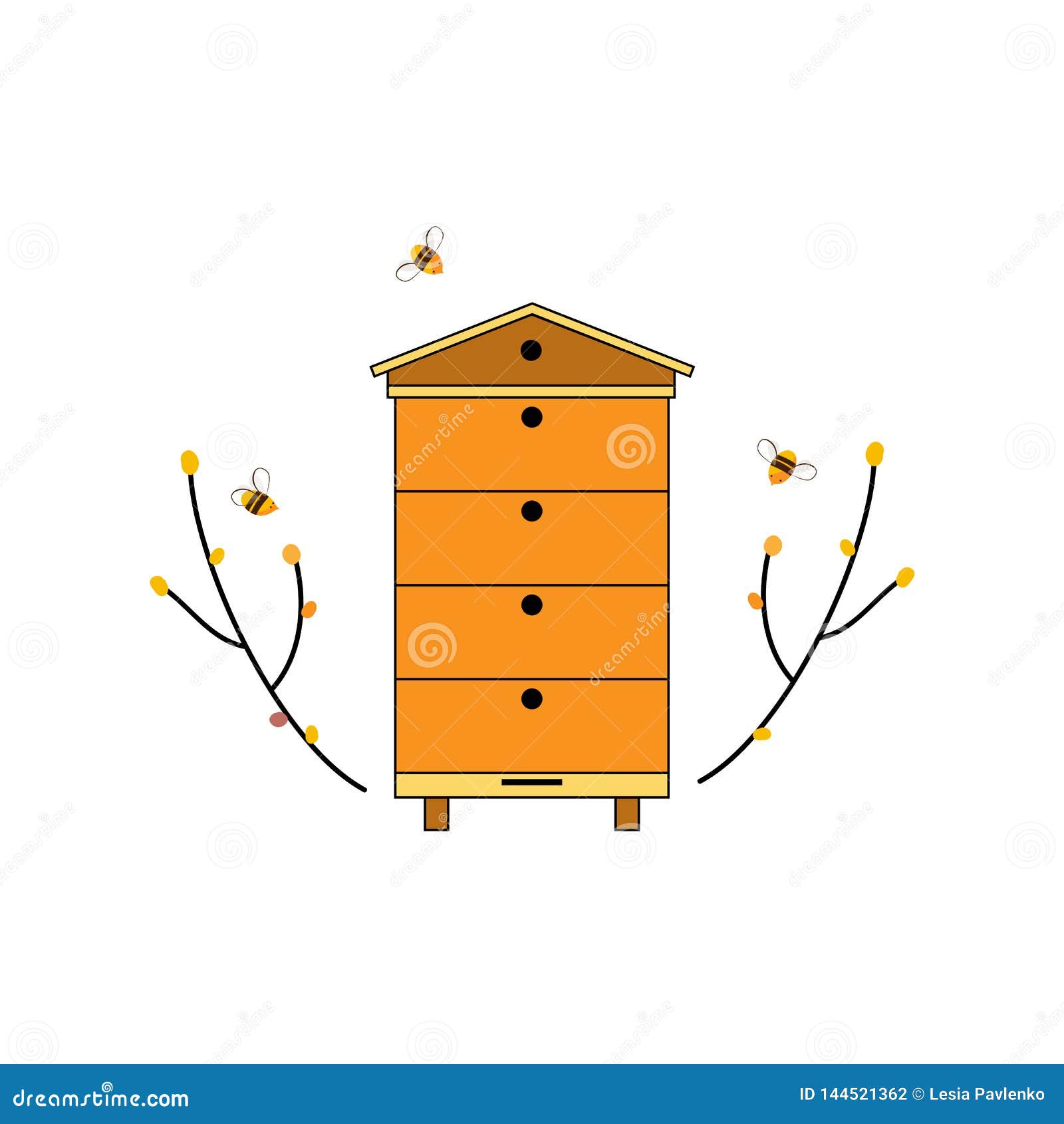 Beehive Icon. Trendy Beehive Logo Concept On White Background Fr ...