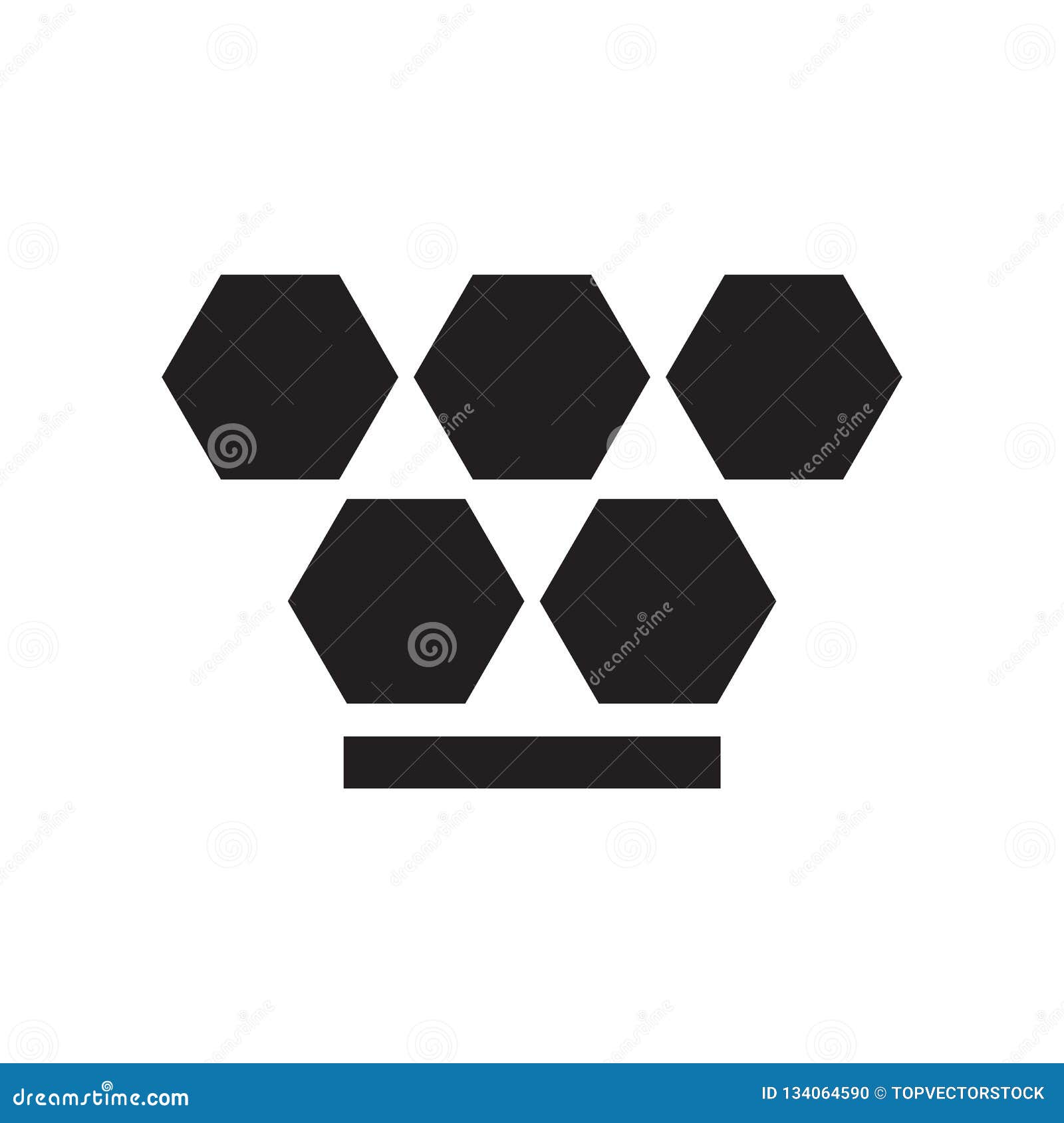 Beehive Icon Vector Sign and Symbol Isolated on White Background ...