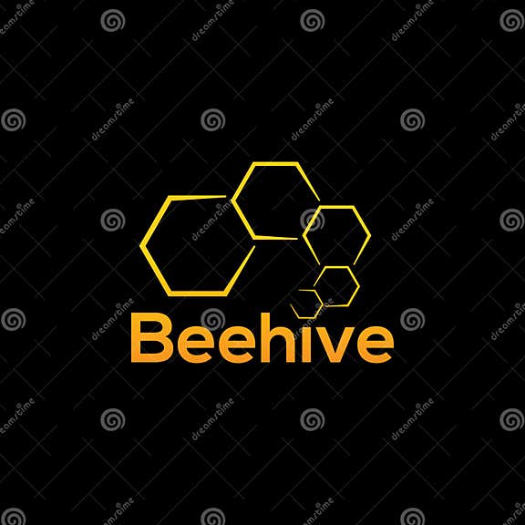 Beehive Icon Logo Vector Template Stock Vector - Illustration of ...