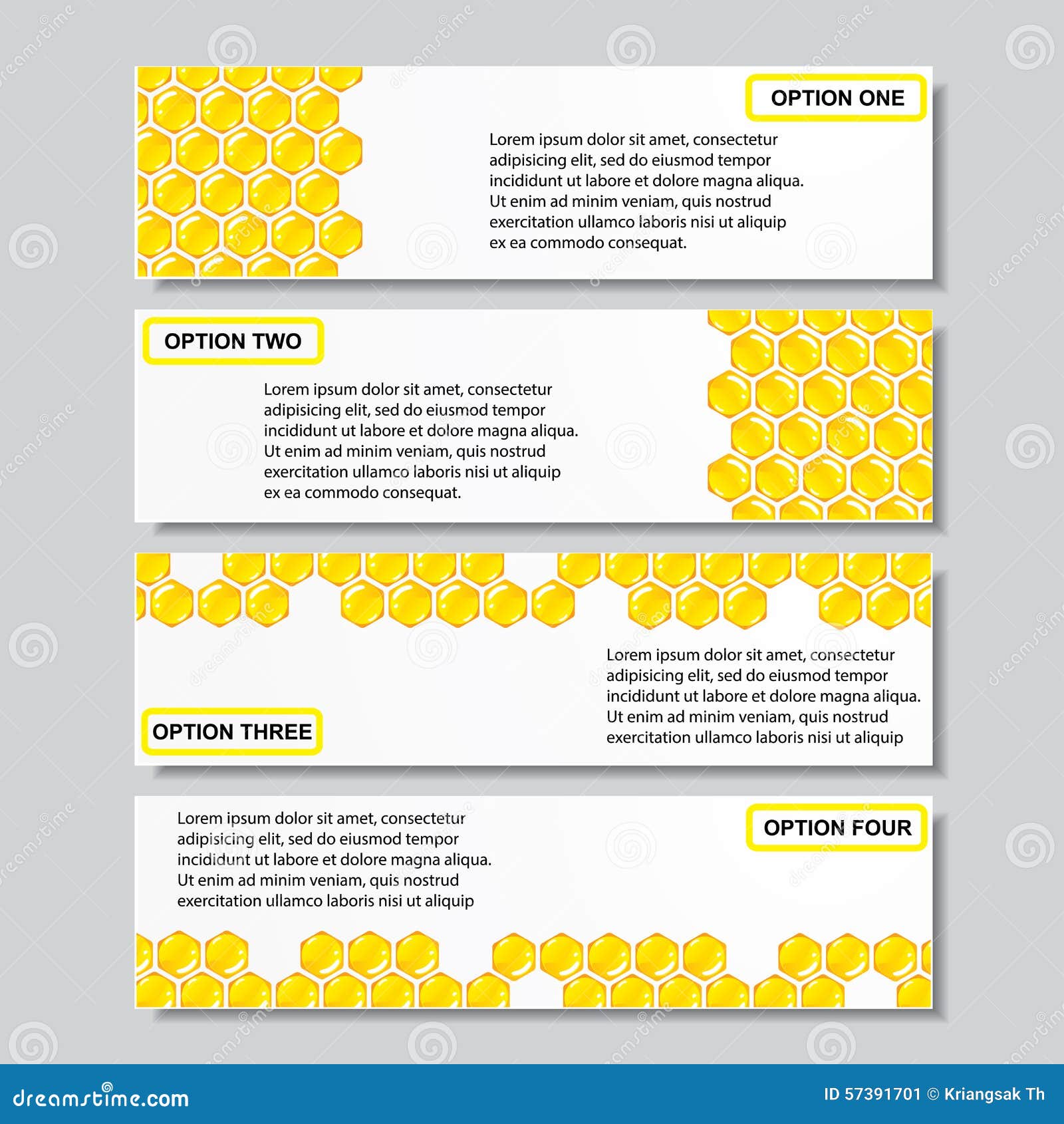 Beehive Modern Design Business Number Banners Template or Website ...