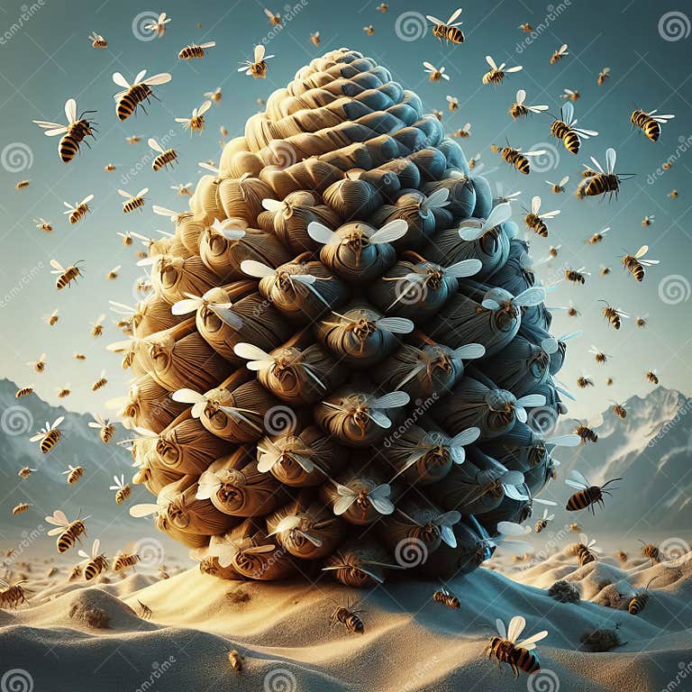 Beehive Shell a Shell Filled with Small Flechettes or Stock Image ...