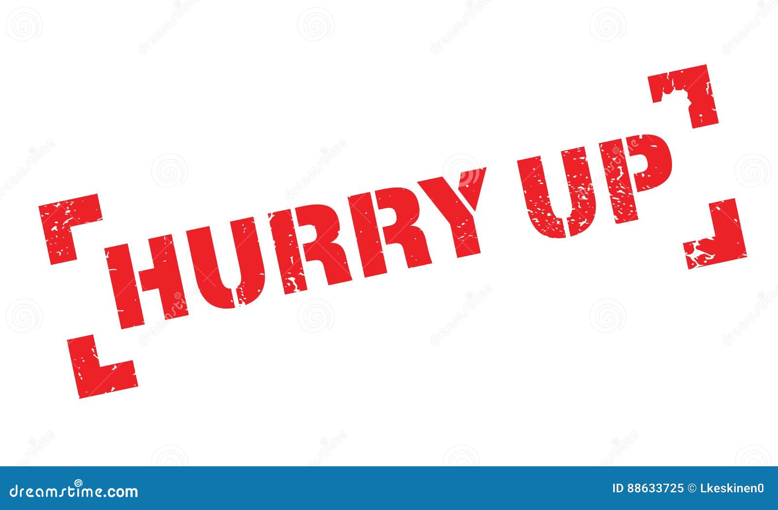 Beeilen Sie Sich Oben Stempel Vektor Abbildung - Illustration von ...