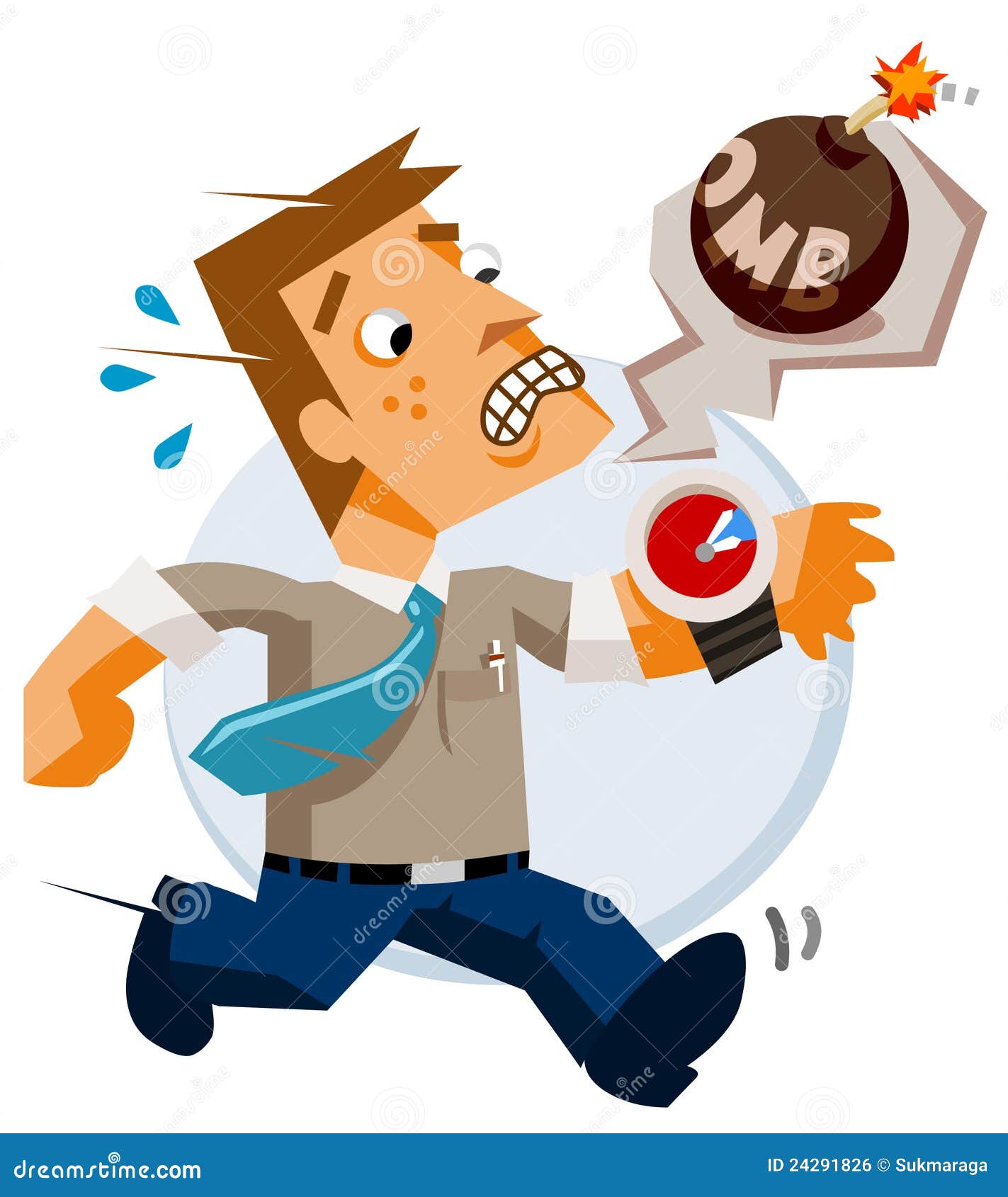 Beeilen Sie Sich Oben, Zeit Oben Vektor Abbildung - Illustration von ...