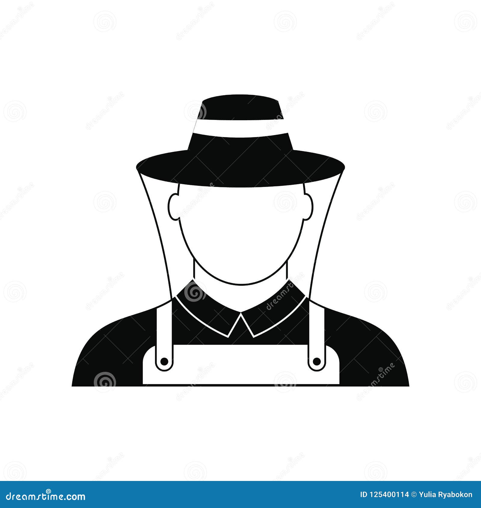 Beekeeper Black Icon Concept. Beekeeper Flat Vector Symbol, Sign ...