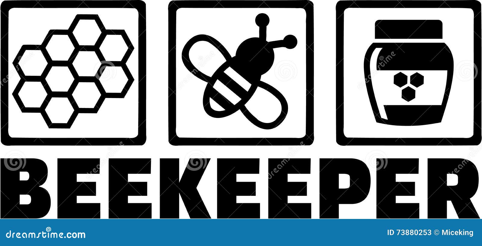 Beekeeper Icons stock vector. Illustration of symbol - 73880253