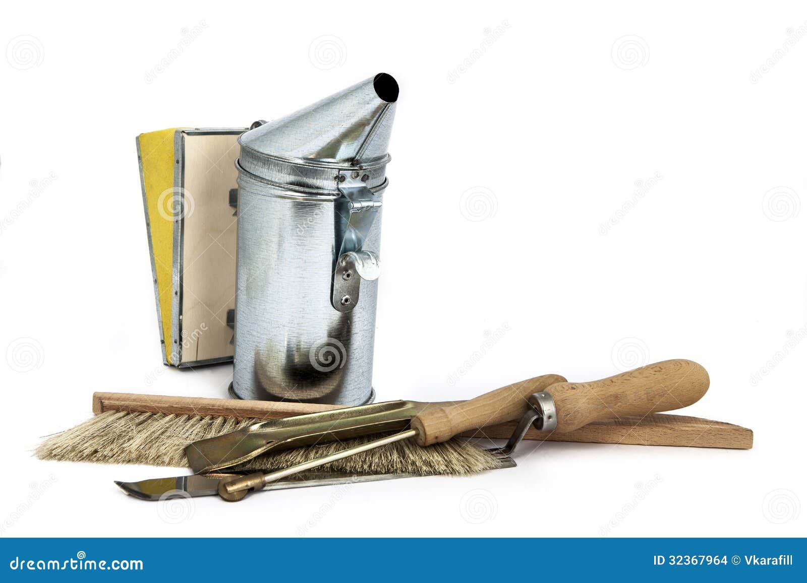 Beekeeping equipment stock photo. Image of brush, tool - 32367964