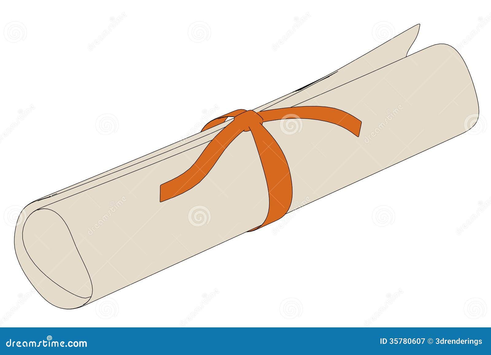 Beeld van document rol stock illustratie. Illustration of illustratie ...