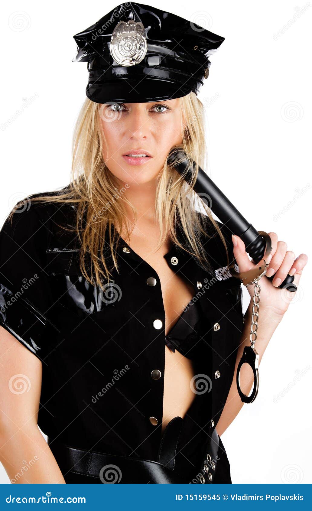 Beeld Van Sexy Politieagente Stock Afbeelding Image Of Meisje