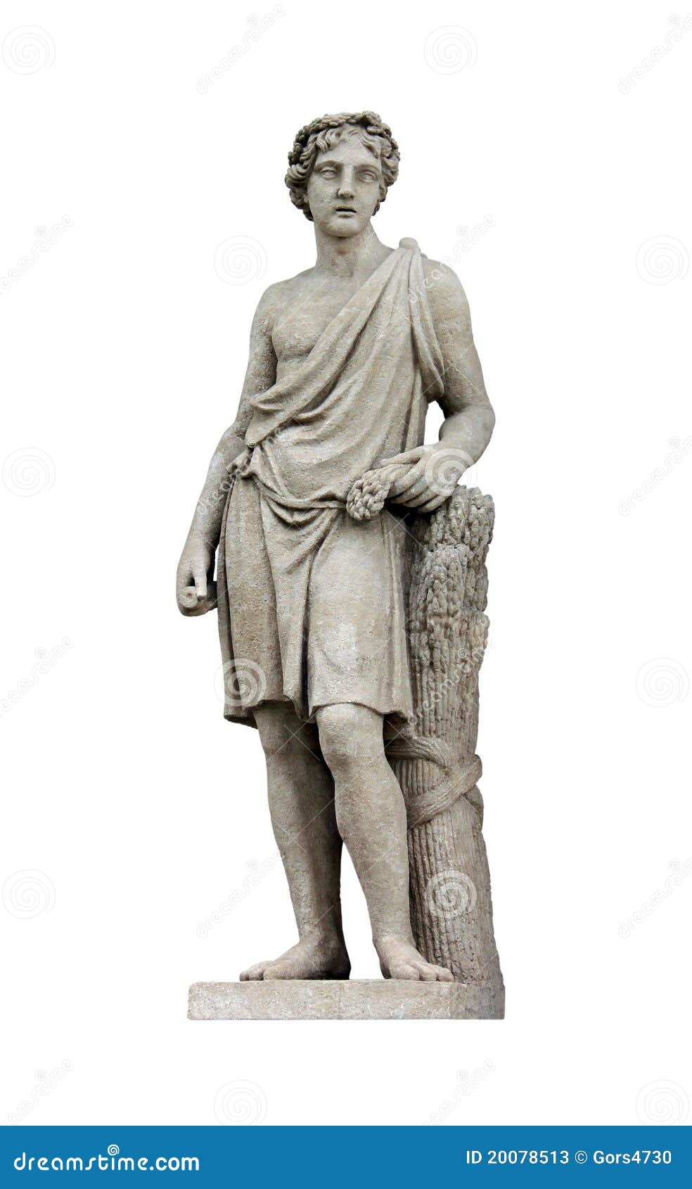 Beeldhouwwerk van Adonis stock afbeelding. Image of gravure - 20078513