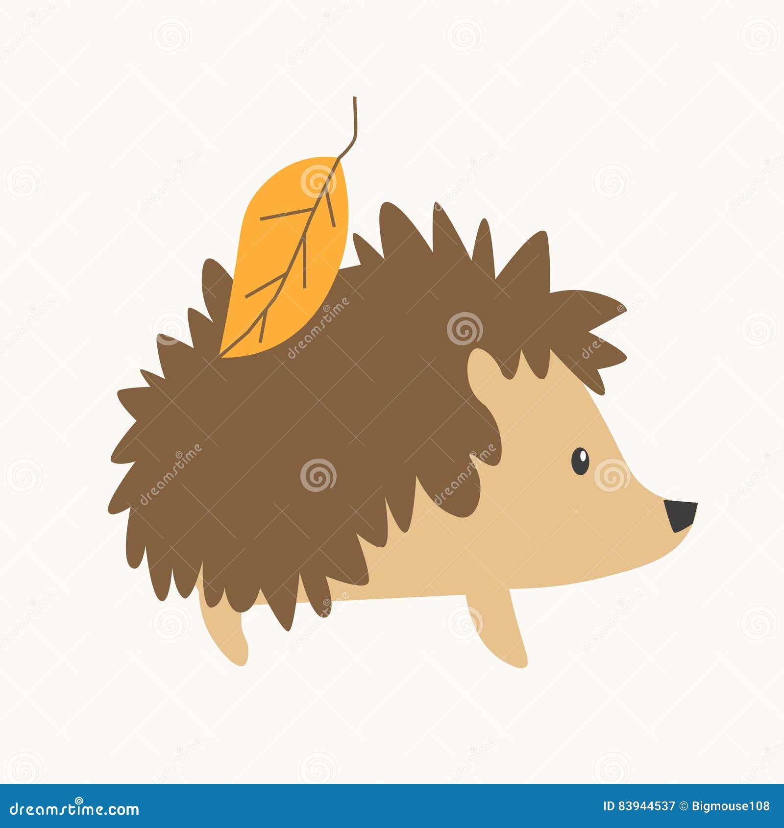 Beeldverhaal Leuke Egel Vector Vector Illustratie - Illustration of ...