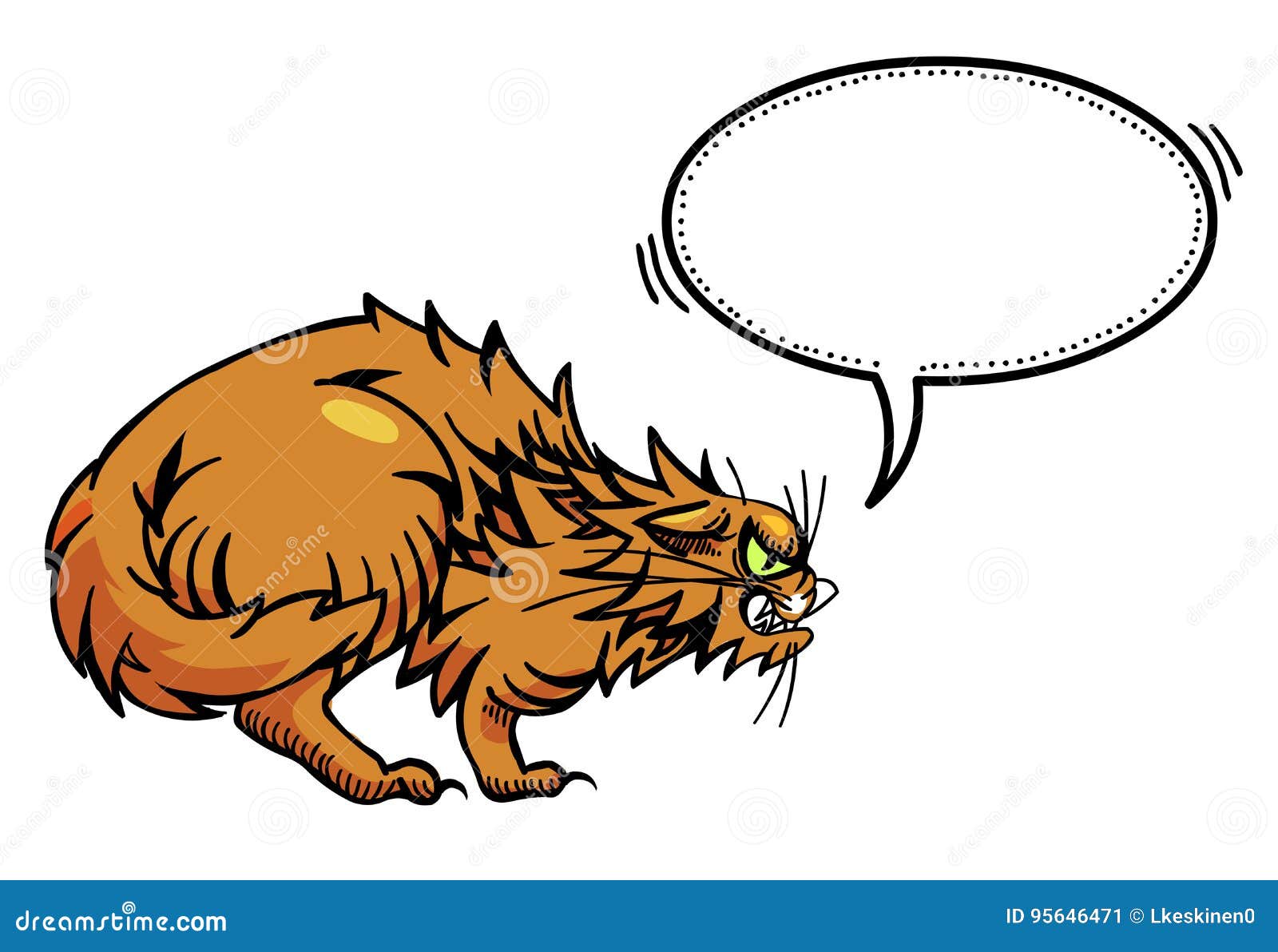 Beeldverhaalbeeld Van Boze Kat Vector Illustratie - Illustration of ...