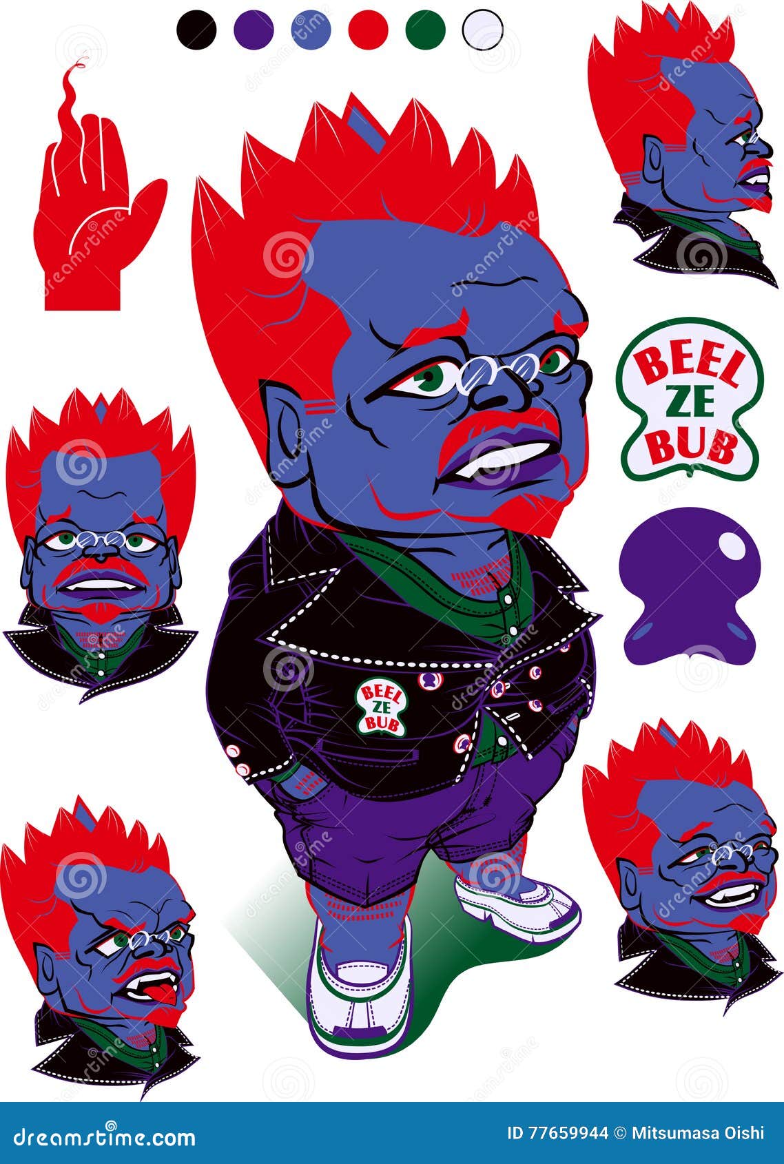 Beelzebub ilustração do vetor. Ilustração de vidros, diabo - 77659944