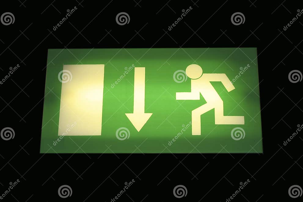 Beenden Sie Zeichen stockbild. Bild von panik, informationen - 1271185